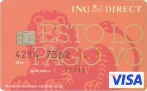 Tarjeta de Banco: Ing Direct (Banco Ing Direct, EspañaCol:ES-VI-0758.03