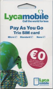 Phonecard: Lycamobile - Your trio SIM Card (Mobile Ireland, Ireland ...