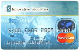 Bank Card: Innovative Securities (Choice Bank Limited, BelizeCol:BZ-MC-0016