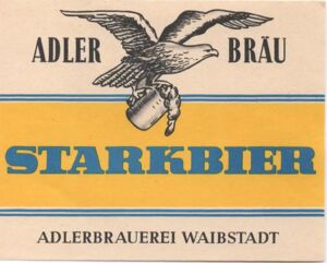 Drink Label: Adlerbräu Starkbier (Adler Brauerei Waibstadt, Germany ...