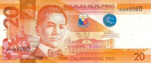 Banknote: 20 Piso (Philippines(2010-2022 "New Design" Issue) Wor:P-206a ...