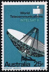 Stamp: World Telecommunications - Intelsat II (AustraliaMi:AU 397,Sn:AU ...