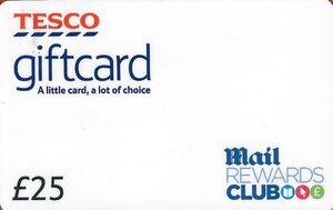 Gift Card: Mail Rewards Club (Tesco, United Kingdom of Great Britain ...