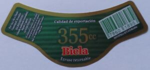 Etiqueta de bebida: Biela Cerveza Lager (A, ECUADOR S.A., EcuadorCol:EC ...