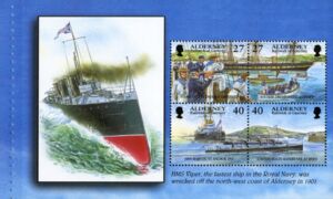 Stamp: HMS Viper, the fastest ship in the Royal Navy (Alderney(Garrison ...