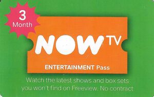 Gift Card: Entertainment Pass - 3 month (NOW TV, United Kingdom of ...