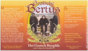 Drink Label: Gooische Bertus (Het Gooische Biergilde, NetherlandsCol:NL ...