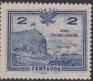 Stamp: Morro of Arica (Peru(Plebiscite Issue) Mi:PE Z7,Sn:PE RA9,Yt:PE ...