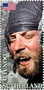 Stamp: Donald Sutherland (United States of America: Cinderella Stamps ...