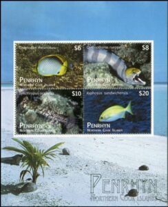 Stamp: Fishes (Penrhyn(Fishes 2012) Mi:CK-PE BL104,Yt:CK-PE BF103,Sg:CK ...