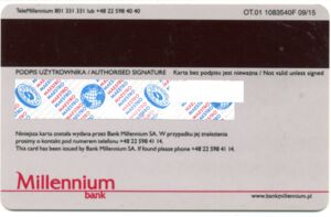 Bank Card: Millennium bank VOYAGER (Millennium Bank, PolandCol:PL-MS ...