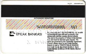 Bank Card: Emlak Bankası MasterCard (Emlak Bankası, Türkiye (Turkey)Col ...