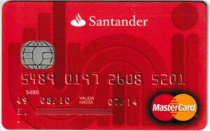 Tarjeta de Banco: Santander MasterCard (Banco de Santander, EspañaCol ...