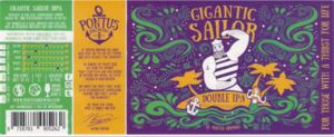 Drink Label: Gigantic Sailor - Double IPA (Pontus Brewing ...