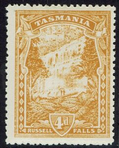 Stamp: Russell Falls (Tasmania(Pictorial Definitives) Mi:AU-TA 79A,Sn ...