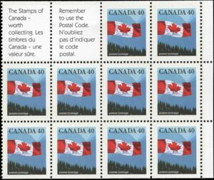 Stamp: The Canadian Flag over Forest (Canada(Definitives 1989-2005 ...