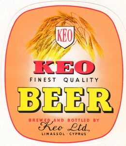 Drink Label: Keo Beer (Keo Ltd, CyprusCol:CY-BEER-000023