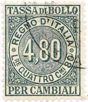 Stamp: Digit (Italy: Revenue Stamps(Revenue : Bill of Exchange - Digits ...