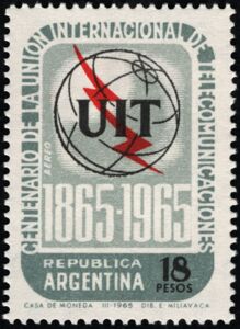 Stamp: Centenary of International Telecommunication Union (U.I.T ...