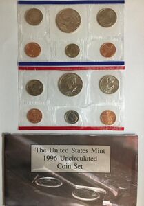 Coin: Various Dollars (Mint set 1996) (United States of America) (1947 ...