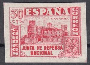 Stamp: Junta de Defensa Nacional (Spain(Meeting of national defense ...