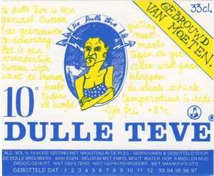 Drink Label: Dulle Teve (De Dolle Brouwers, Belgium) Col:BE-BEER-000569
