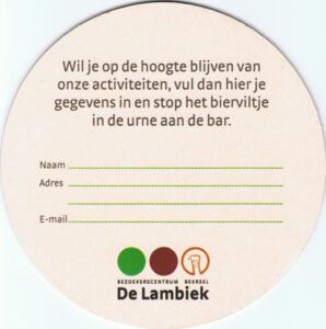 Beer Coaster: Een bodemloos vat vullen (Bezoekerscentrum De Lambiek ...