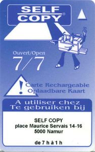 Functional Card: Self Copy (Namur) (Copy and Print, Belgium) (Self Copy ...