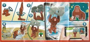 Meal Toy: Brown Gorilla (Kinder Surprise, Europe) (Kinder - Gorilla ...
