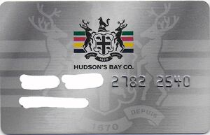 Bank Card: Hudson's Bay Co. (Capital One, CanadaCol:CA-CR-0007