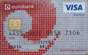 Bank Card: Visa Elektron (Euro Bank SA, PolandCol:PL-VE-0023.03 💳