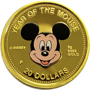 Coin: 20 Dollars (Year of the Mouse) (Cook Islands(1996~Today - Lunar ...