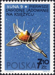 Stamp: Luna 9 (USSR) (Poland(Spacecraft) Mi:PL 1737,Sn:PL 1473,Yt:PL ...