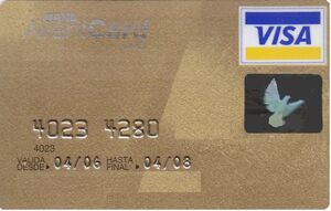 Tarjeta de Banco: MBNA Avant Card Oro (MBNA, Europa Bank, España) Col ...