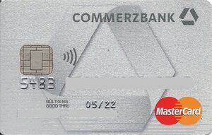 Bank Card: Commerzbank MasterCard (08.16) (Commerzbank, Germany ...