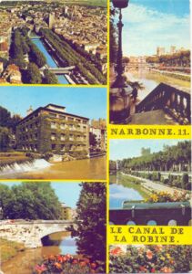 Postcard: Narbonne : the Canal of The Robine (France(Narbonne (Aude ...