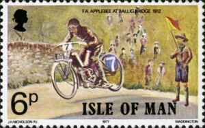 Stamp: "Pa" Applebee at Ballig Bridge, 1912 (Isle of Man(70th ...