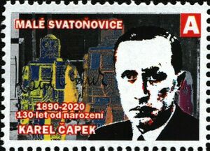 Stamp: Karel Capek (Czech Republic: Cinderella StampsCol:CZ 2020-01