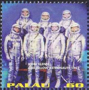 Stamp: John Glenn and Fellow Astronauts 1962 (Palau(John Glenn's Return ...