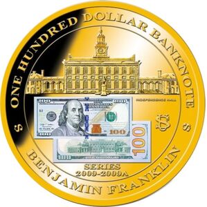 Token: $100 Benjamin Franklin Banknote (United States of America ...