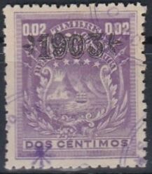 Stamp: Coat of Arms Overprinted (Costa Rica: Revenue Stamps(Revenue ...