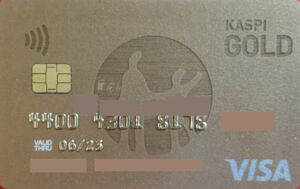 Bank Card: Kaspi GOLD (Kaspi Bank, KazakhstanCol:KZ-VI-0039