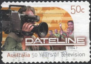 Stamp: Dateline (Australia(50th Anniversary of Television in Australia ...