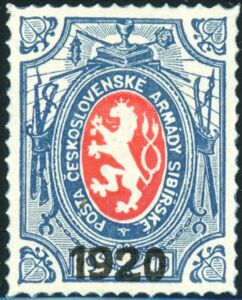 Stamp: Lion "Lvíček" (Small sabre) (Czechoslovakia(Issue of Vladivostok ...