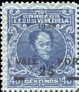 Stamp: Simón Bolívar - overprinted (Venezuela(Simón Bolívar) Mi:VE 210II,Sn:VE 319,Yt:VE 183,Sg ...