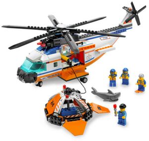 Lego Set: Coast Guard Helicopter & Life Raft (City) (Coast Guard) Leg ...