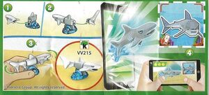 Meal Toy: Wobble Shark (Kinder Surprise, Europe(Kinder - Africa Sharks ...