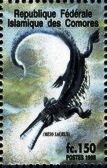 Stamp: Mesosaurus (Comoros(Prehistoric Water Animals (1998)) Mi:KM 1318 ...