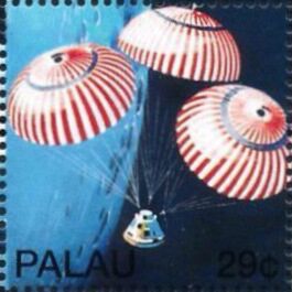 Stamp: Command Module with deployed Parachutes (Palau(Apollo XI) Mi:PW ...