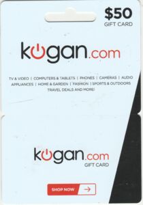 Gift Card: Kogan (Kogan, Australia(Kogan) Col:AU-KOGAN-002-050*